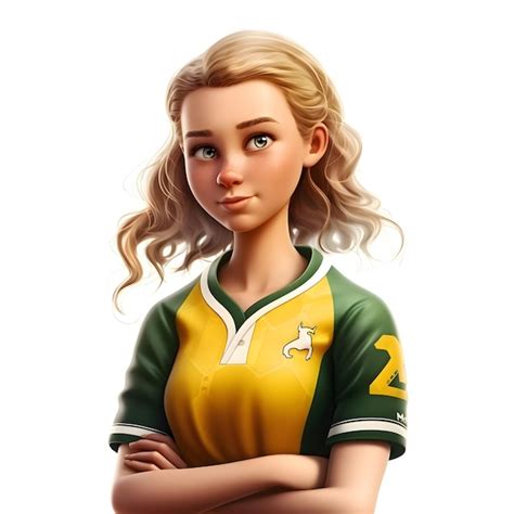 Premium Ai Image Portrait Of A Beautiful Young Girl With Brazilian