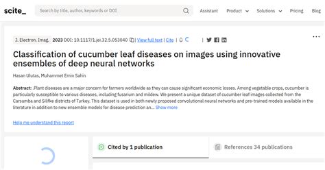 Classification Of Cucumber Leaf Diseases On Images Using Innovative Ensembles Of Deep Neural