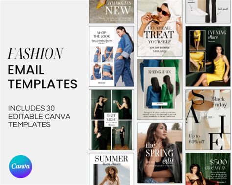 Editable Email Templates Digital Marketing Social Media Marketing Fashion Email