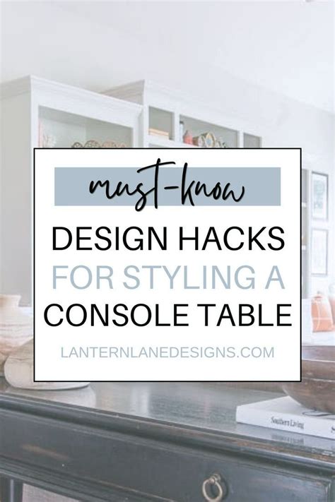 Entry Table Decor Ideas Console Table Decorating Console Table