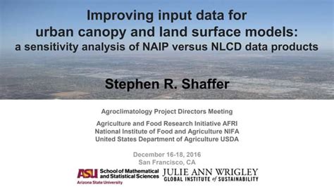 Improving Input Data For Urban Canopy And Land Surface Models A Sensitivity Analysis Of Naip