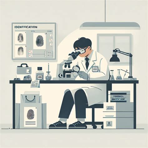 forensic identification protocol in minimalist style ai art generator