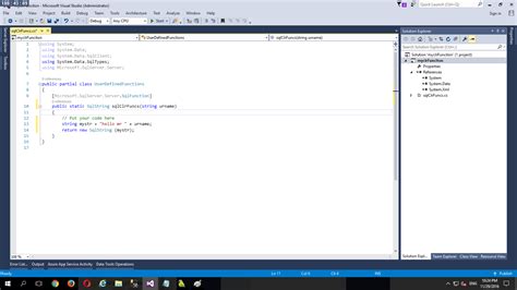 C Create Sql Server Functions From An Assembly Dll Automatically