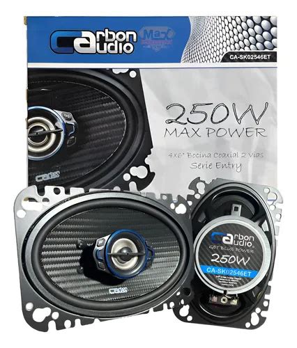 Par Bocinas Coaxiales 4x6 250w Carbon Audio Ca Sk02546et Negro Meses