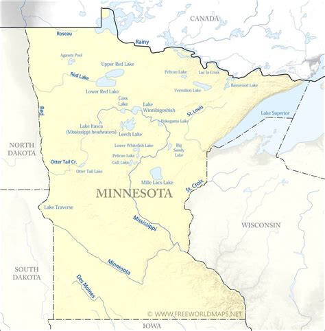 Red River Minnesota Map