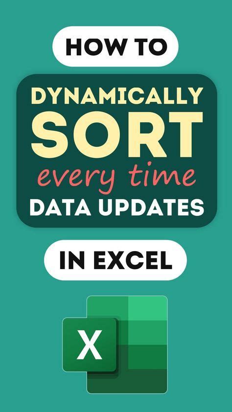 Excel Pro Trick How To Dynamically Sort Data Range Every Time Data