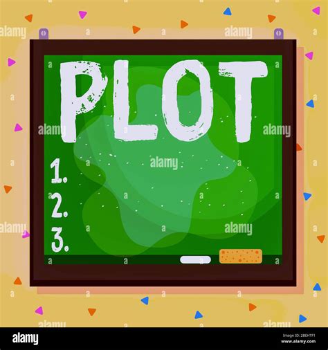 Writing Note Showing Plot Business Concept For Sequence Of Events