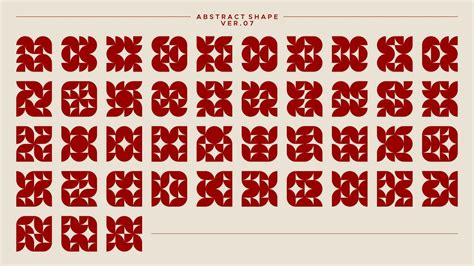 Minimalist Round Circle Abstract Basic Shape Pattern Design Set