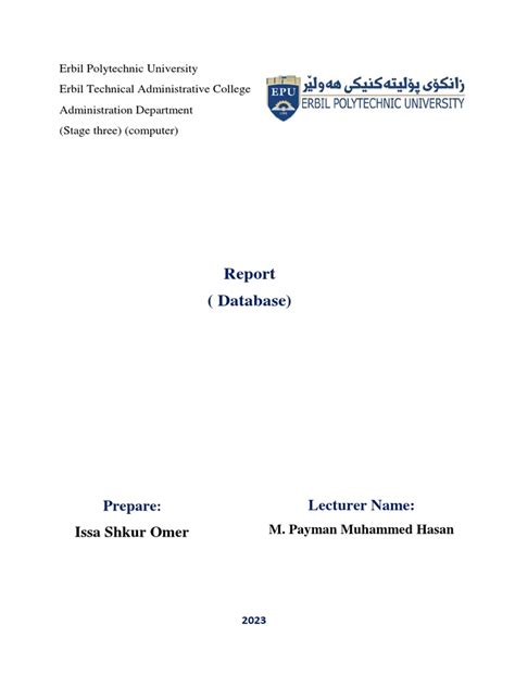 report database pdf databases relational database