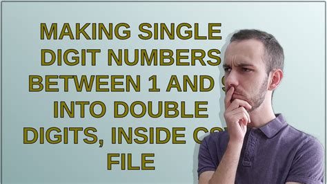 Unix Making Single Digit Numbers Between 1 And 9 Into Double Digits
