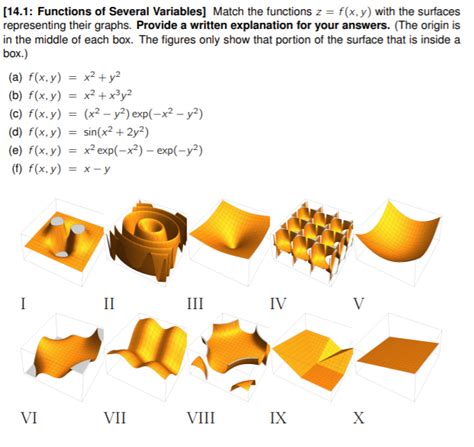 solved [14 1 functions of several variables] match the