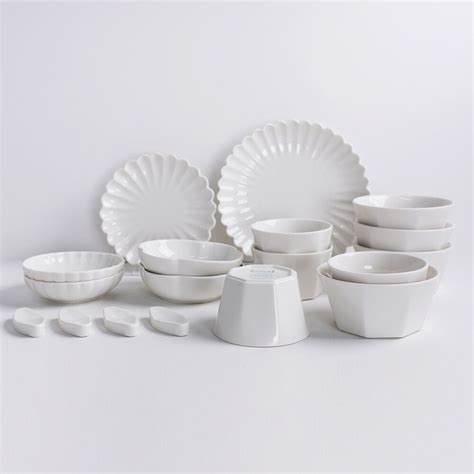 시라쿠스 네이처 프리즈 유광 4인 식기세트 그릇세트 A 18p 감도 깊은 취향 셀렉트샵 29cm