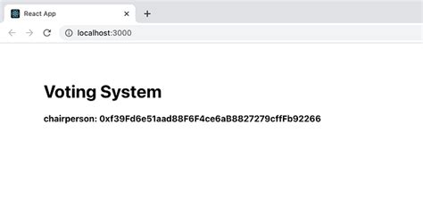 Dapp Voting System With Hardhat Solidity React Smart Contracts