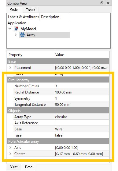 Freecad 環状整列コピー Xsim