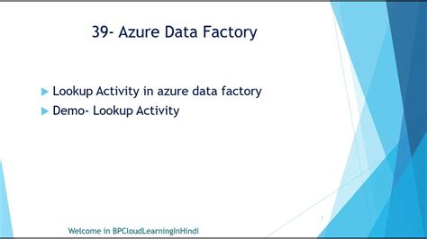 39 Lookup Activity In Azure Data Factory In Hindi Youtube