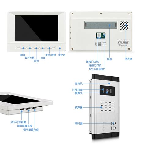 工厂直销公寓多户可视对讲门铃楼宇对讲系统门禁机批发 阿里巴巴