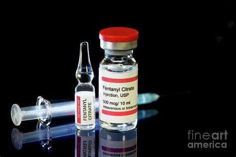 Fentanyl Citrate Vial Photograph By Sherry Yates Young Science Photo Library Fine Art America