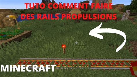tuto comment faire des rails de propulsions sur minecraft tuto