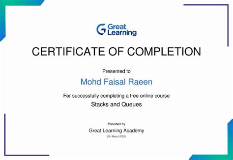 Faisal On Linkedin Completioncertificate Greatlearning Skillsdevelopment