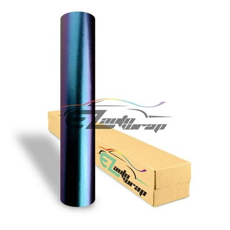 Ezautowrap Chameleon Teal Blue Car Vinyl Wrap Vehicle Sticker Decal