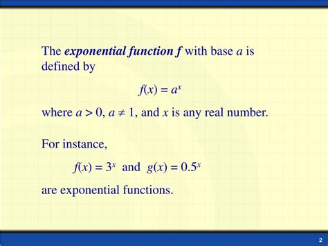 PPT Exponential Functions And Their Graphs PowerPoint Presentation Free Download ID