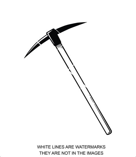 Rust Metal Wall Pickaxe Clipart