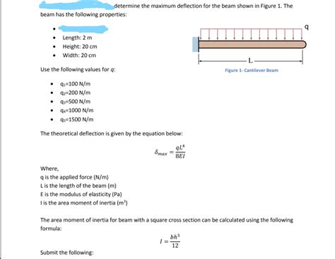 Solved Determine The Maximum Deflection For The Beam Shown Chegg