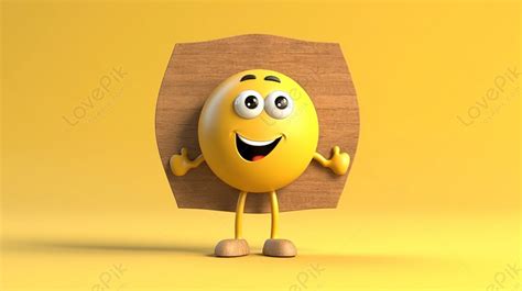 생생한 노란색 야외 디스플레이 빈 나무 메뉴 칠판이 있는 다채로운 지구 지구 마스코트 3d 렌더링 노란 배경 지구 배경 글로벌 비즈니스 배경 이미지 Hd 노란