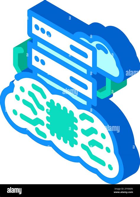 Infrastructure Cloud Computing Isometric Icon Vector Illustration Stock Vector Image And Art Alamy
