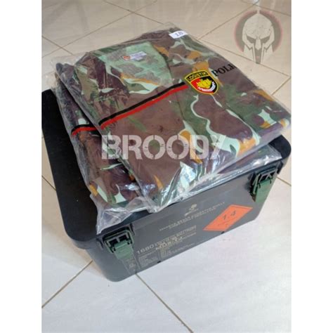 Jual Pdl Loreng Brimob Jatah Pembagian Bajuandcelana Shopee Indonesia