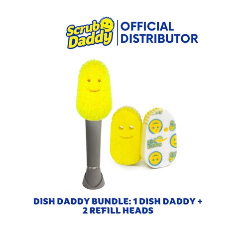 Dish Daddy Silver With 1 Pack Replacement Head Includes 1 Dishwand 1