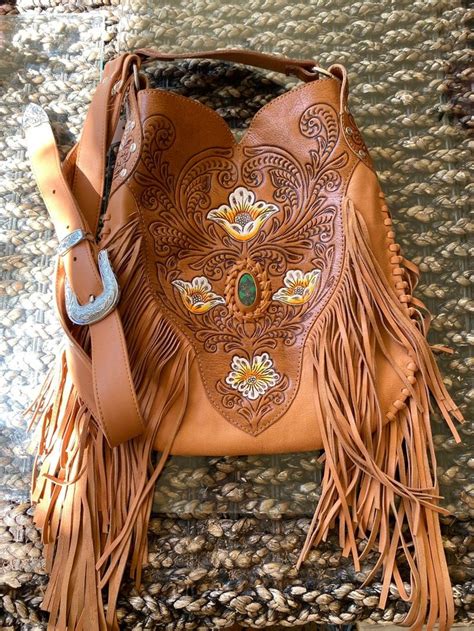 Tan Leather Fringe Bag Etsy Leather Fringe Bag Tan Fringe Bag