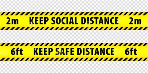 Gardez Licône De Marquage Dinstruction De Bande De Sécurité De Plancher De Distancer Social De