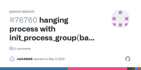 hanging process with init process group backend mpi cannot be killed