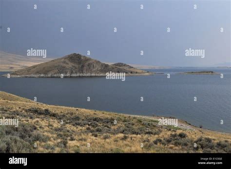 The Clark Canyon Reservoir In Montana Provides Water Storage And