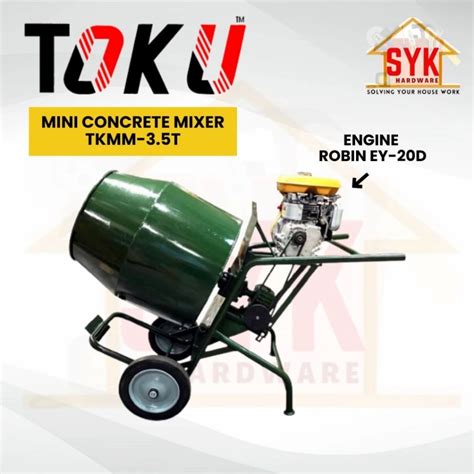 Syk Free Shipping Gasoline Engine Mini Concrete Mixer Simen Tkmm 3 5t Cement Mixer Mesin Bancuh