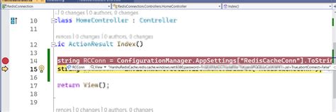 How To Get Azure Cache For Redis Connection String Stored In App Service As Appsetting Variable