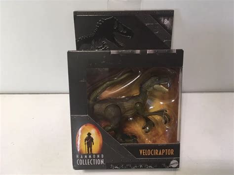 Jurassic World Hammond Collection Velociraptor Figure Mattel New £1319