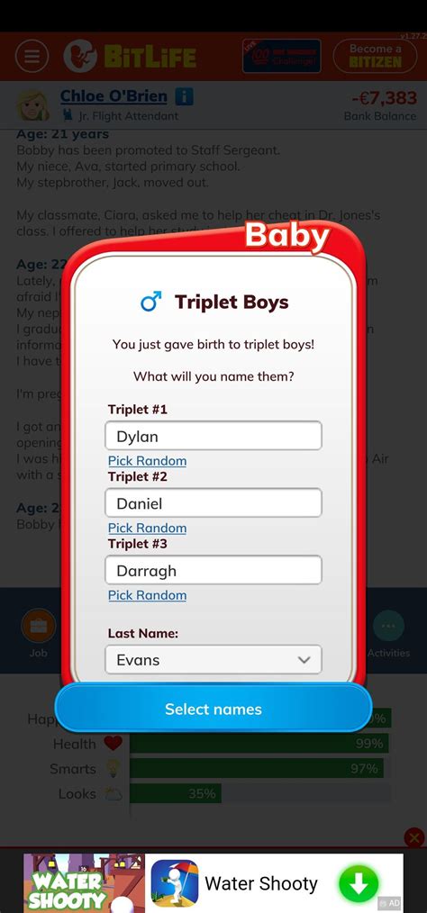 🌟omg My First Time Getting Triplets 🌟 R Bitlifeapp