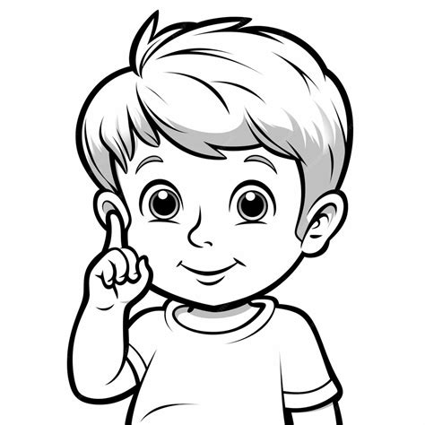 Un Niño De Dibujos Animados Hablando En Un Teléfono Celular Mientras