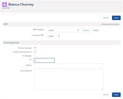 Sending PDF Documents From A Record