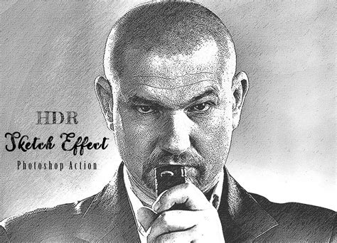 Hdr Sketch Effect Photoshop Action Filtergrade