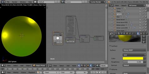 Cycles Render Engine World Background That Is Not Reflected By Glossy Objects Blender Stack