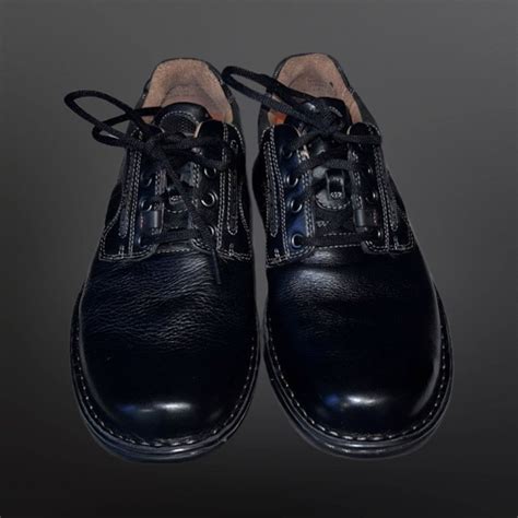 Clarks Clarks Mens Unravel Black Leather Oxford Shoes 85 Grailed