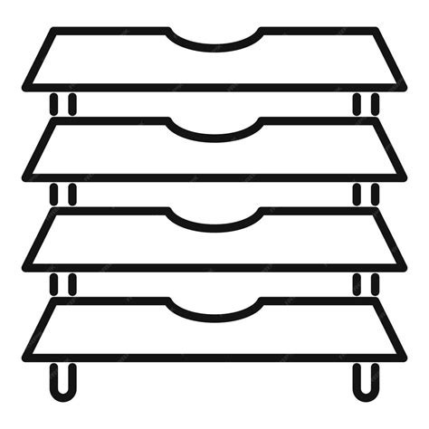 Premium Vector Office Document Tray Organizer Being Used For Storage