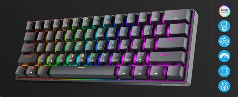 Geeky GK61 SE 60% | Mechanical Gaming Keyboard | 61 Keys Multi Color ...