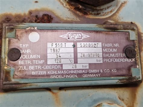 Used Bitzer 4n 202 Semi Hermetic Reciprocating Compressor On Freon