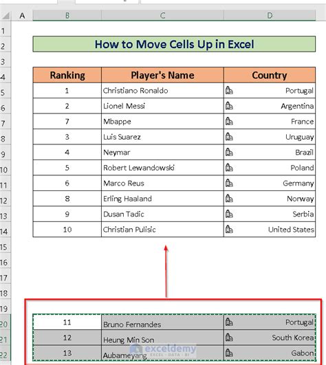 How To Move Cells Up In Excel Easy Ways ExcelDemy
