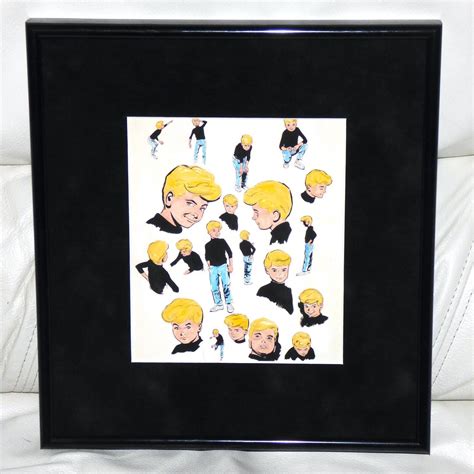 Jonny Quest Model Sheet Framed 1990s Promo Print Hanna Barbera Doug Wildey 4731854723