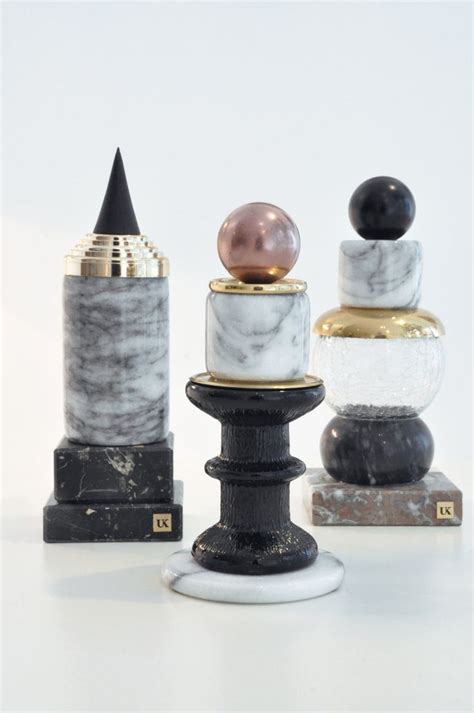Foret Monolithique Assembled Objects Décoration Luxe Bougies Design